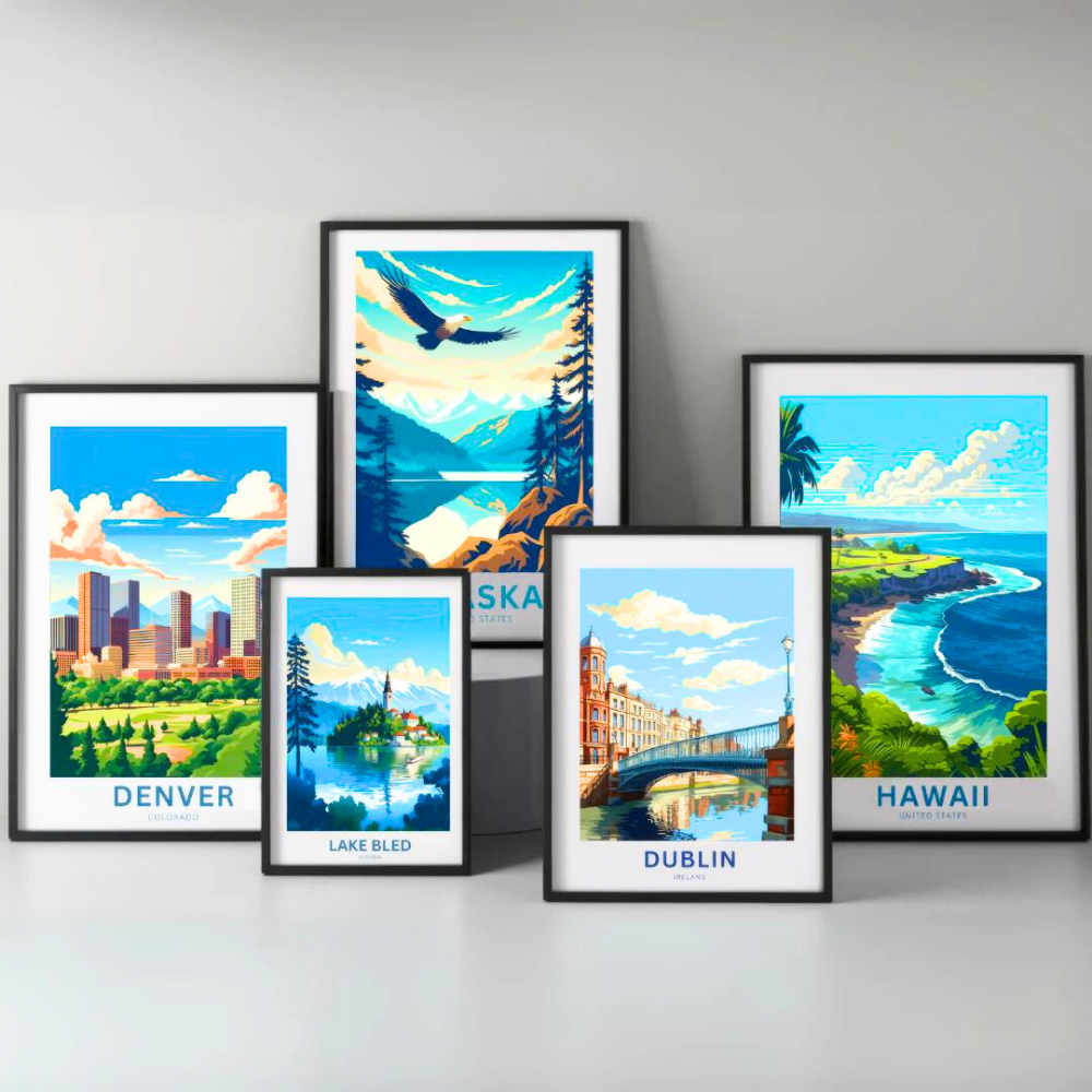 Modern Travel Posters – Travel Treasure Co