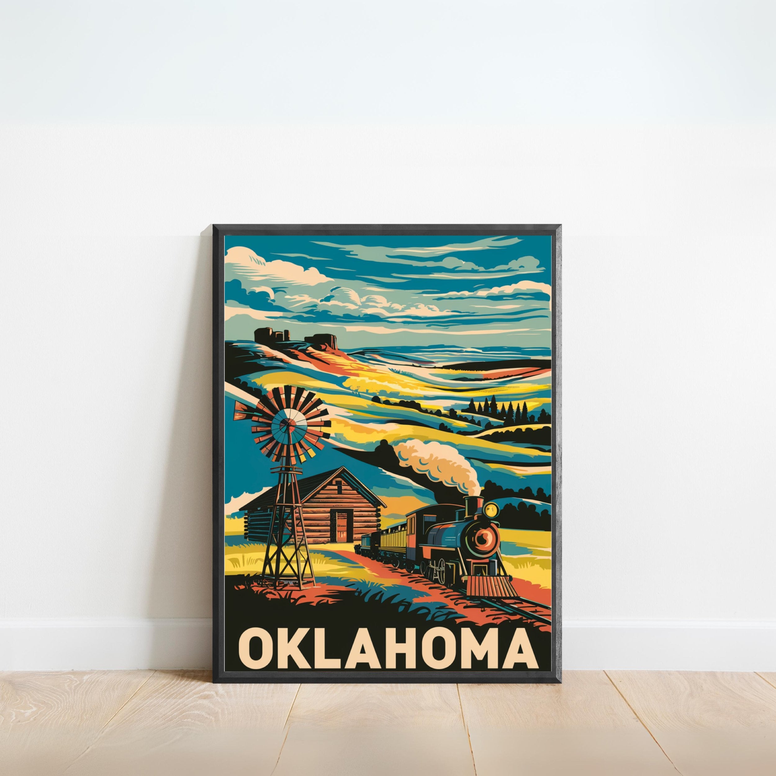 Oklahoma Vintage Travel Poster – Travel Treasure Co