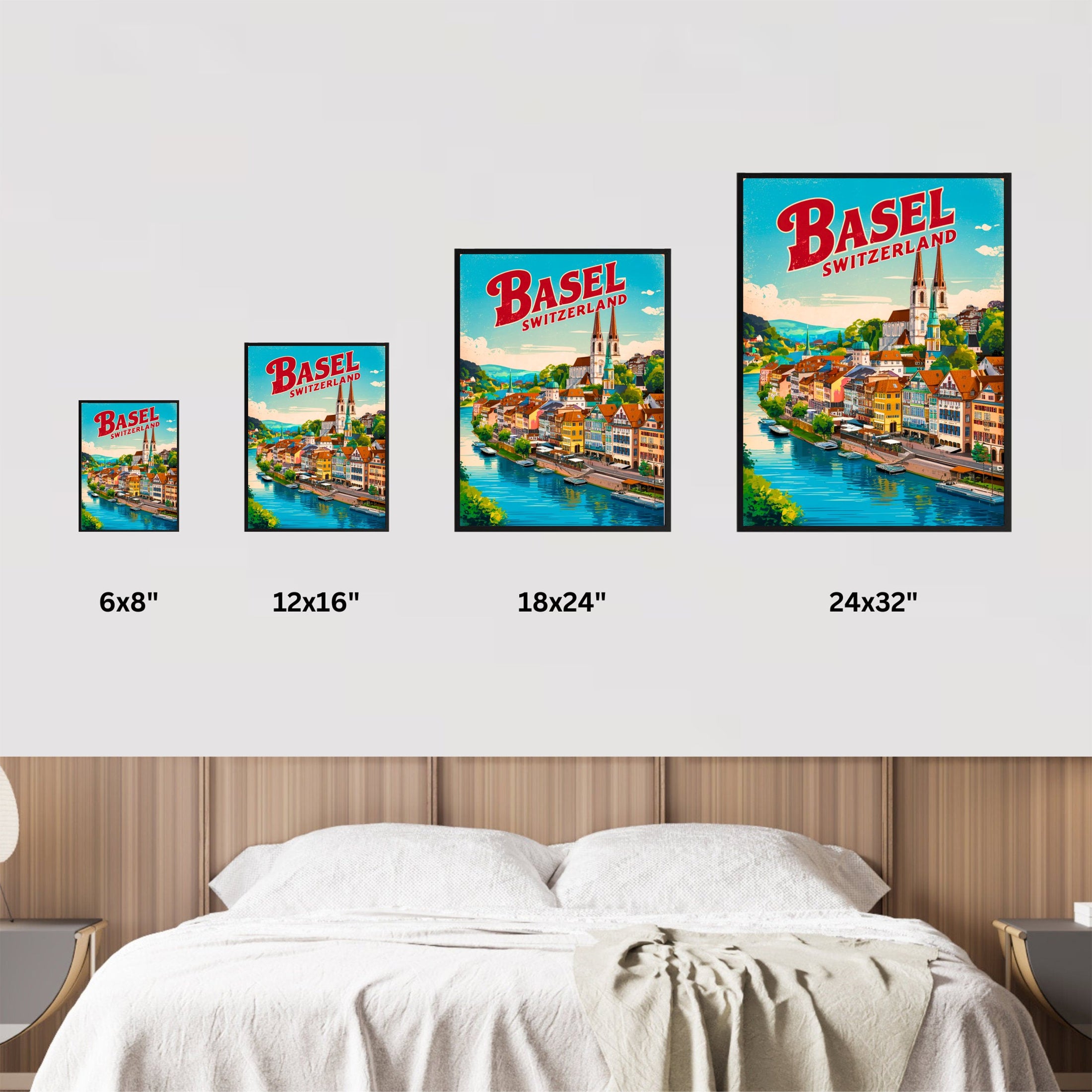 Basel Vintage Travel Poster – Travel Treasure Co
