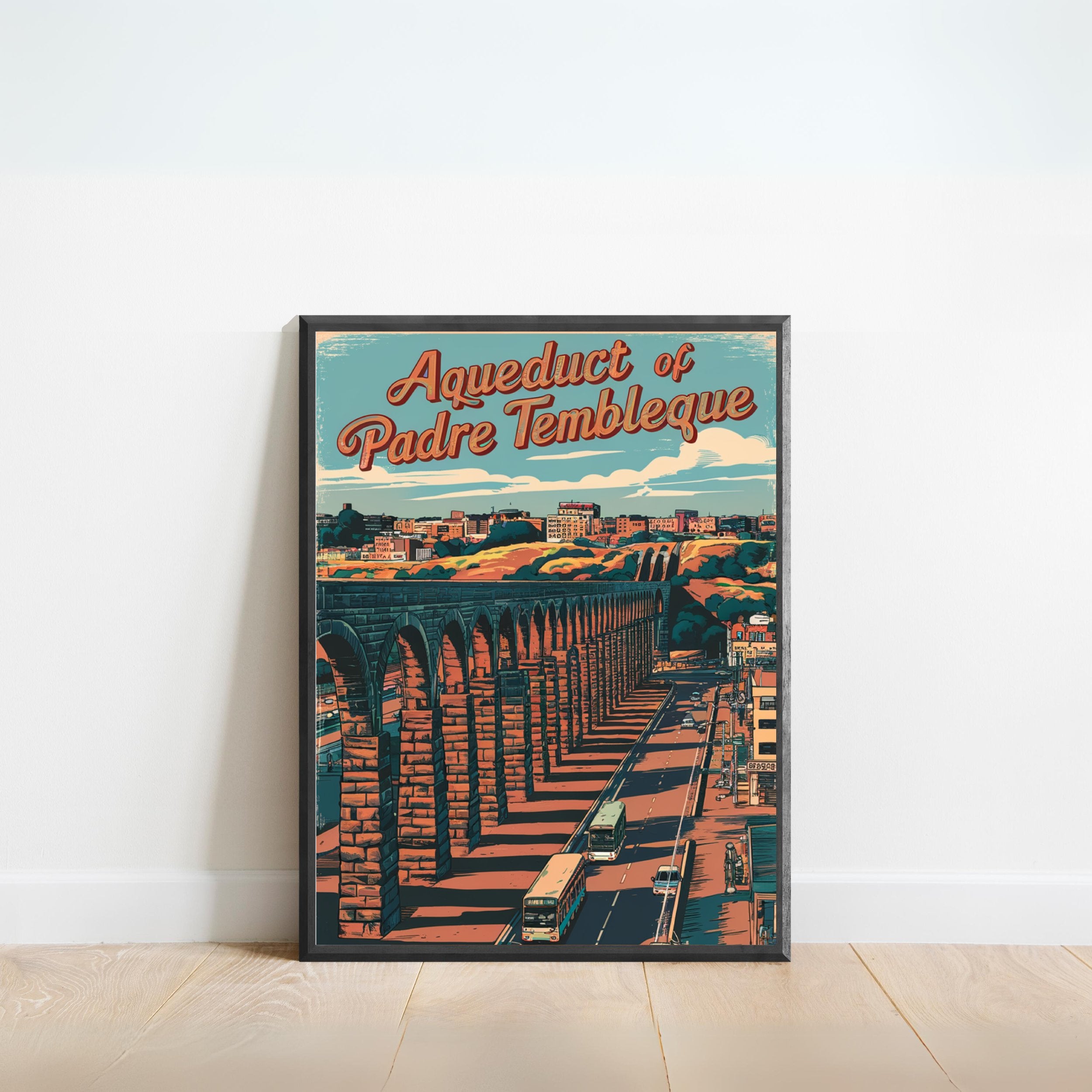 Aqueduct of Padre Tembleque Vintage Travel Poster – Travel Treasure Co