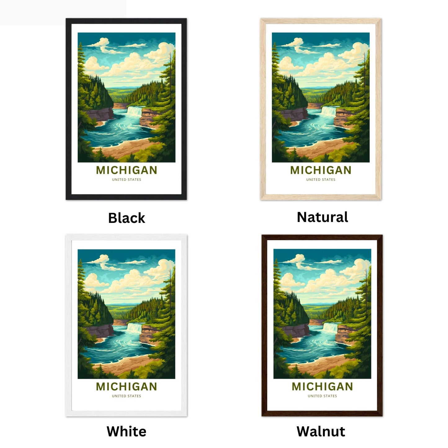 Michigan Travel Poster – Travel Treasure Co