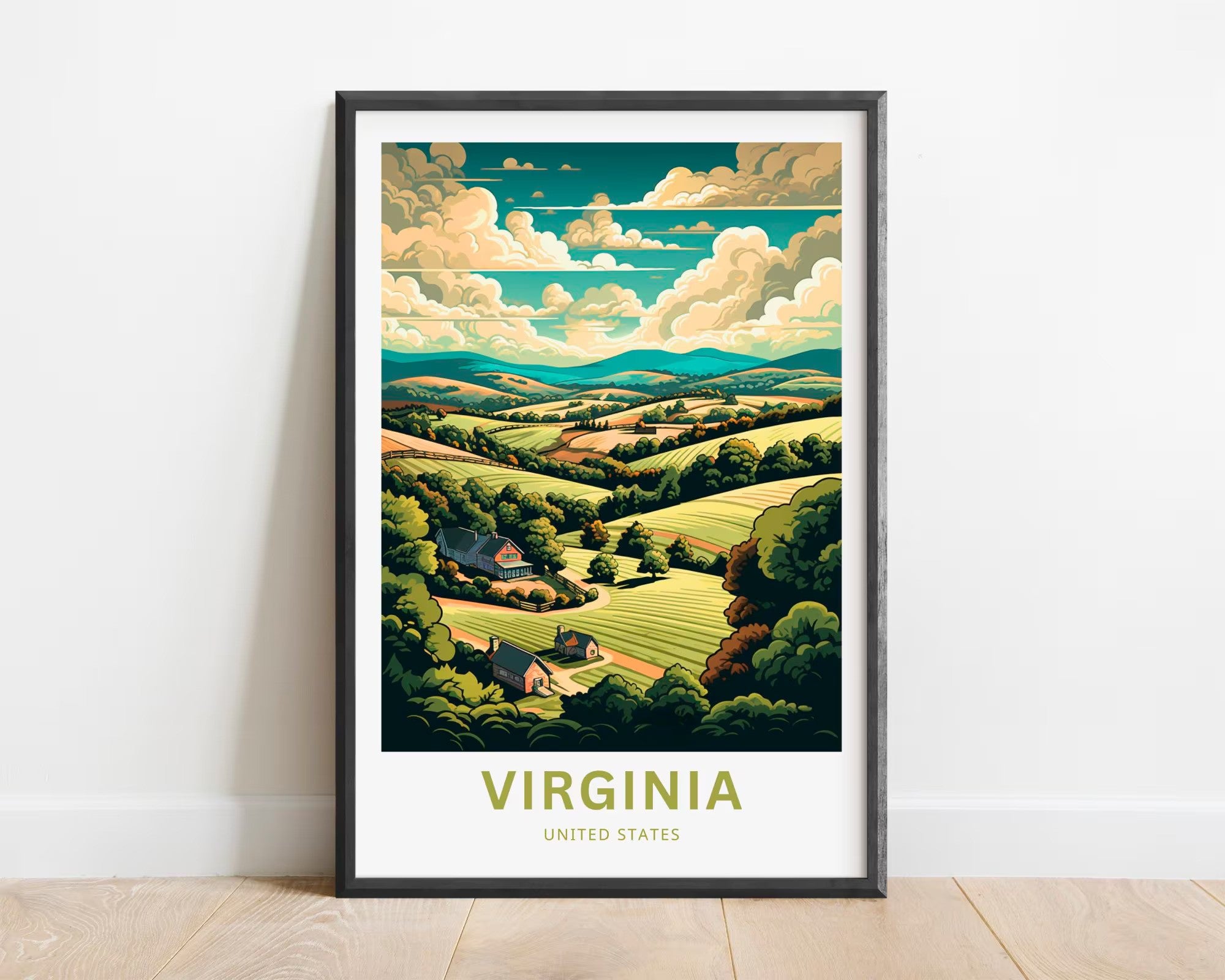 Virginia Travel Poster – Travel Treasure Co