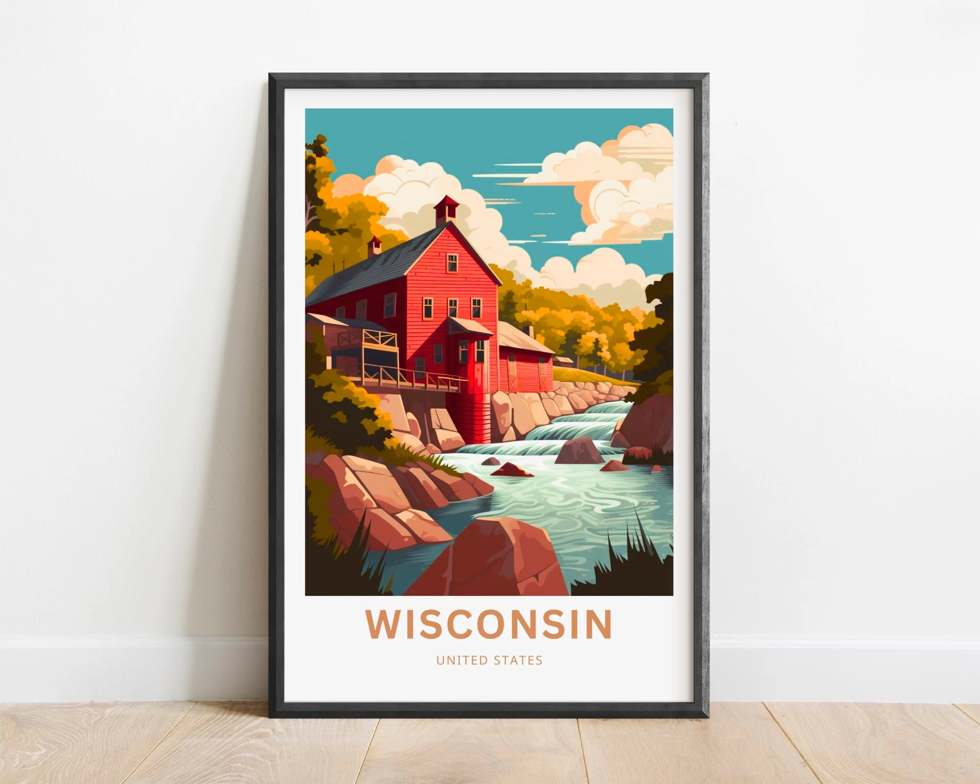 Wisconsin Travel Poster – Travel Treasure Co