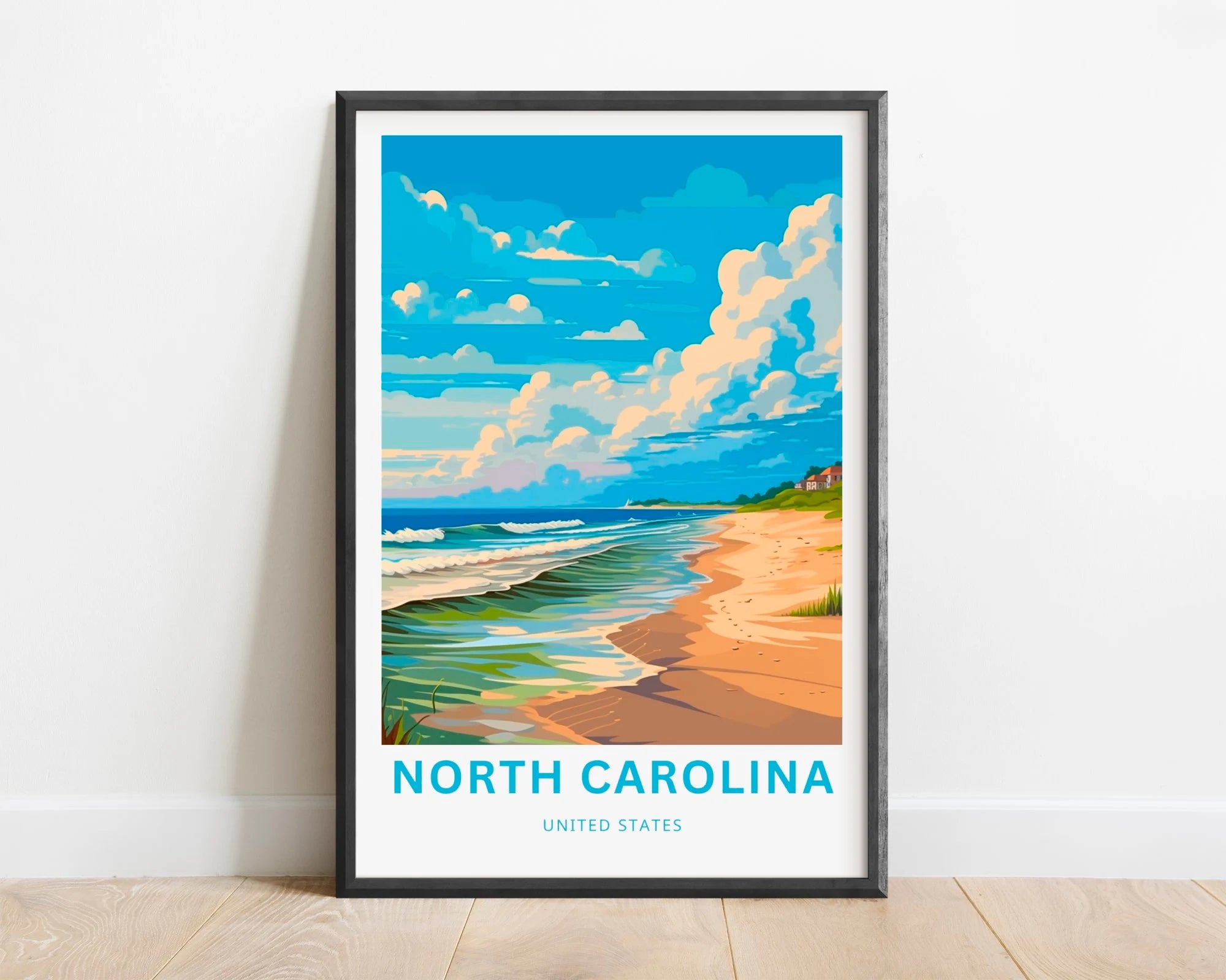 North Carolina Travel Poster – Travel Treasure Co
