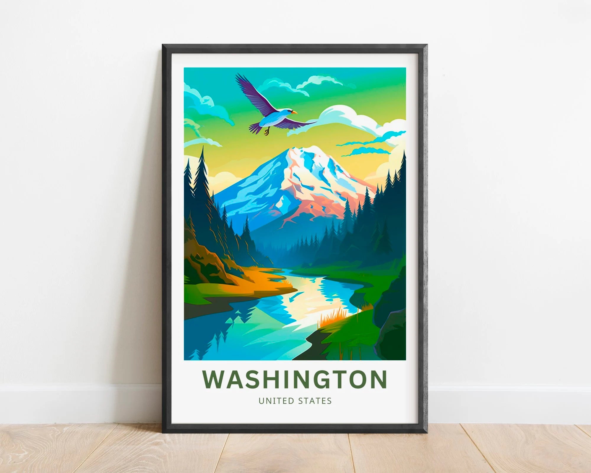 Washington Travel Poster – Travel Treasure Co