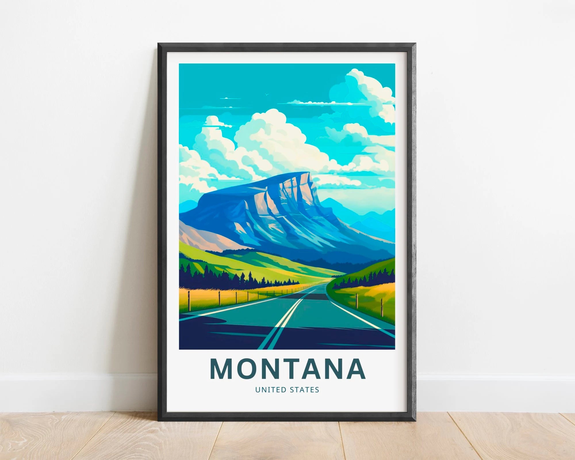 Montana Travel Poster – Travel Treasure Co
