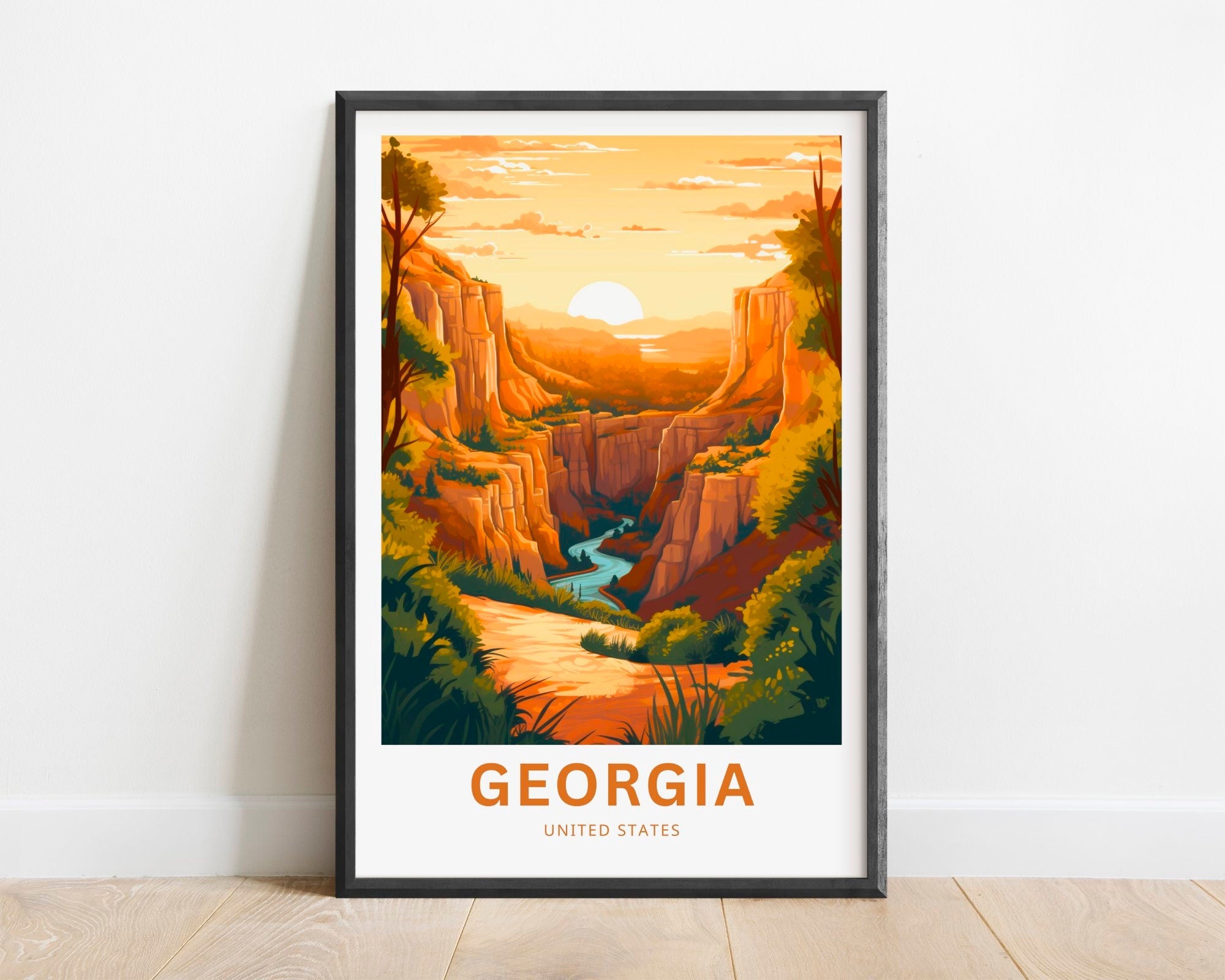 Georgia Travel Poster – Travel Treasure Co