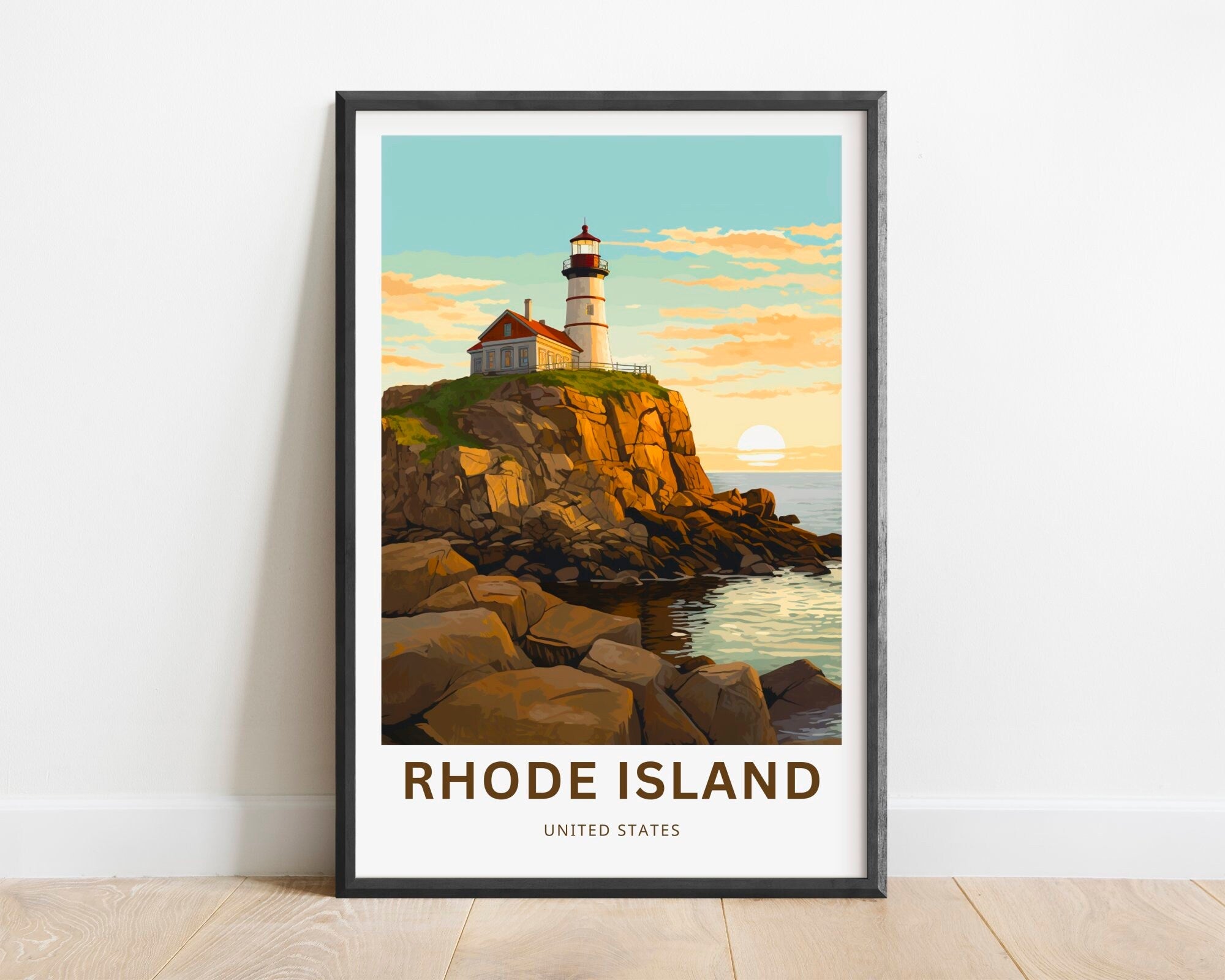 Rhode Island Travel Poster – Travel Treasure Co
