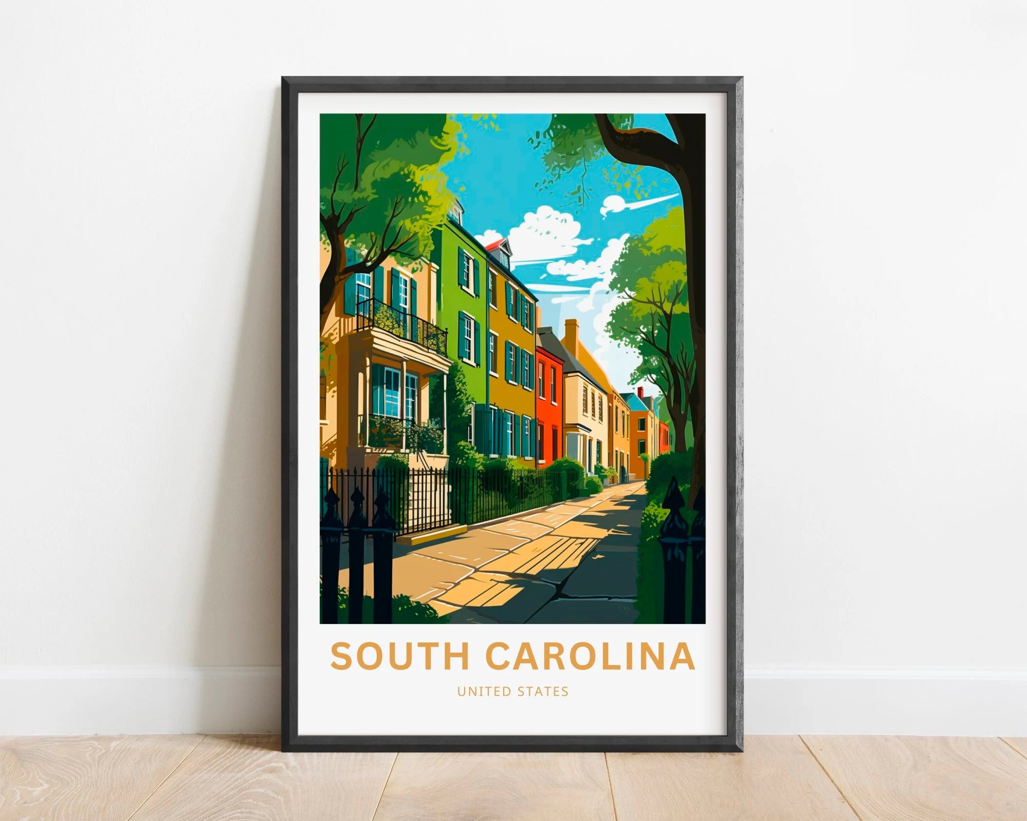 South Carolina Travel Poster – Travel Treasure Co