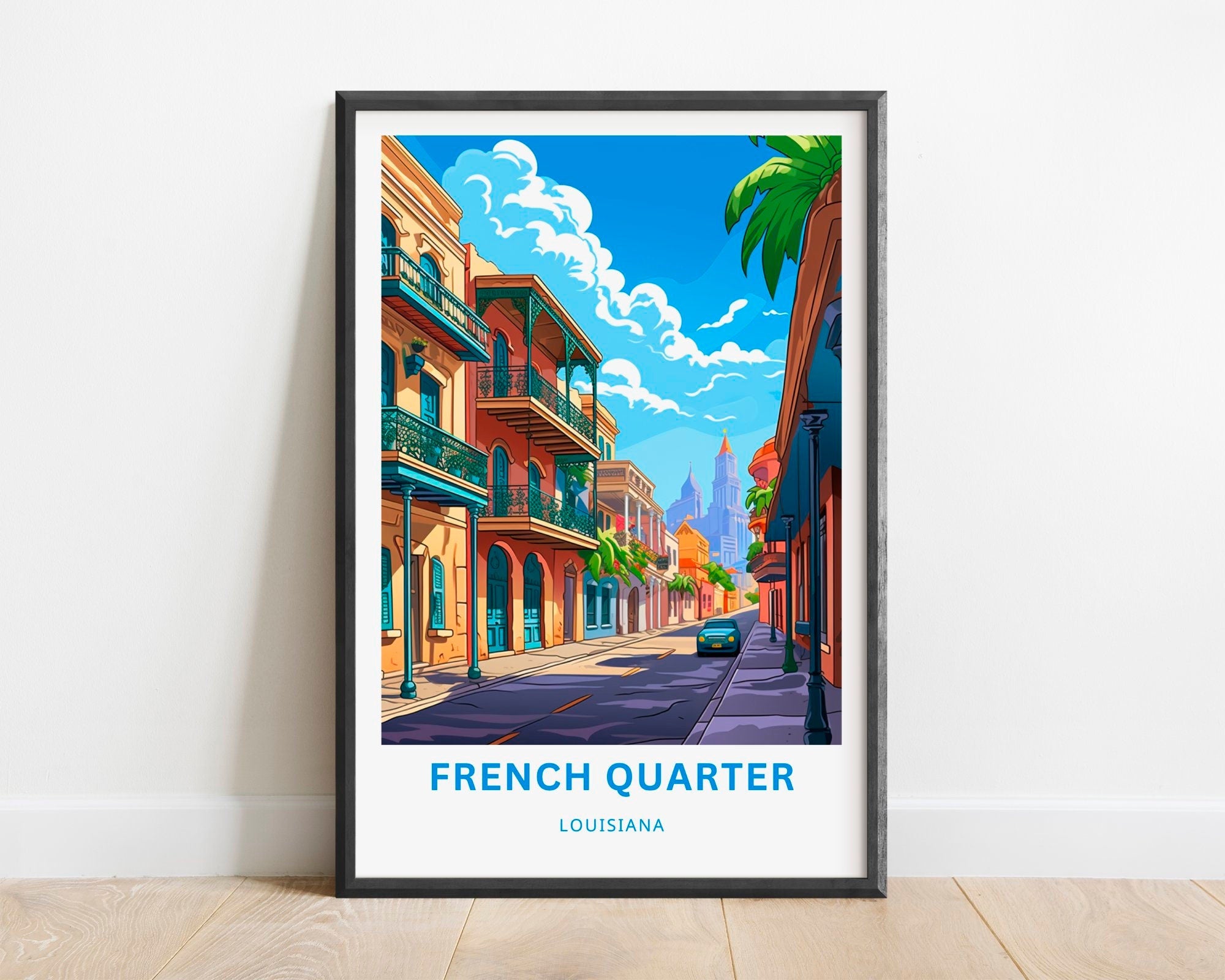 French Quarter Travel Poster – Travel Treasure Co