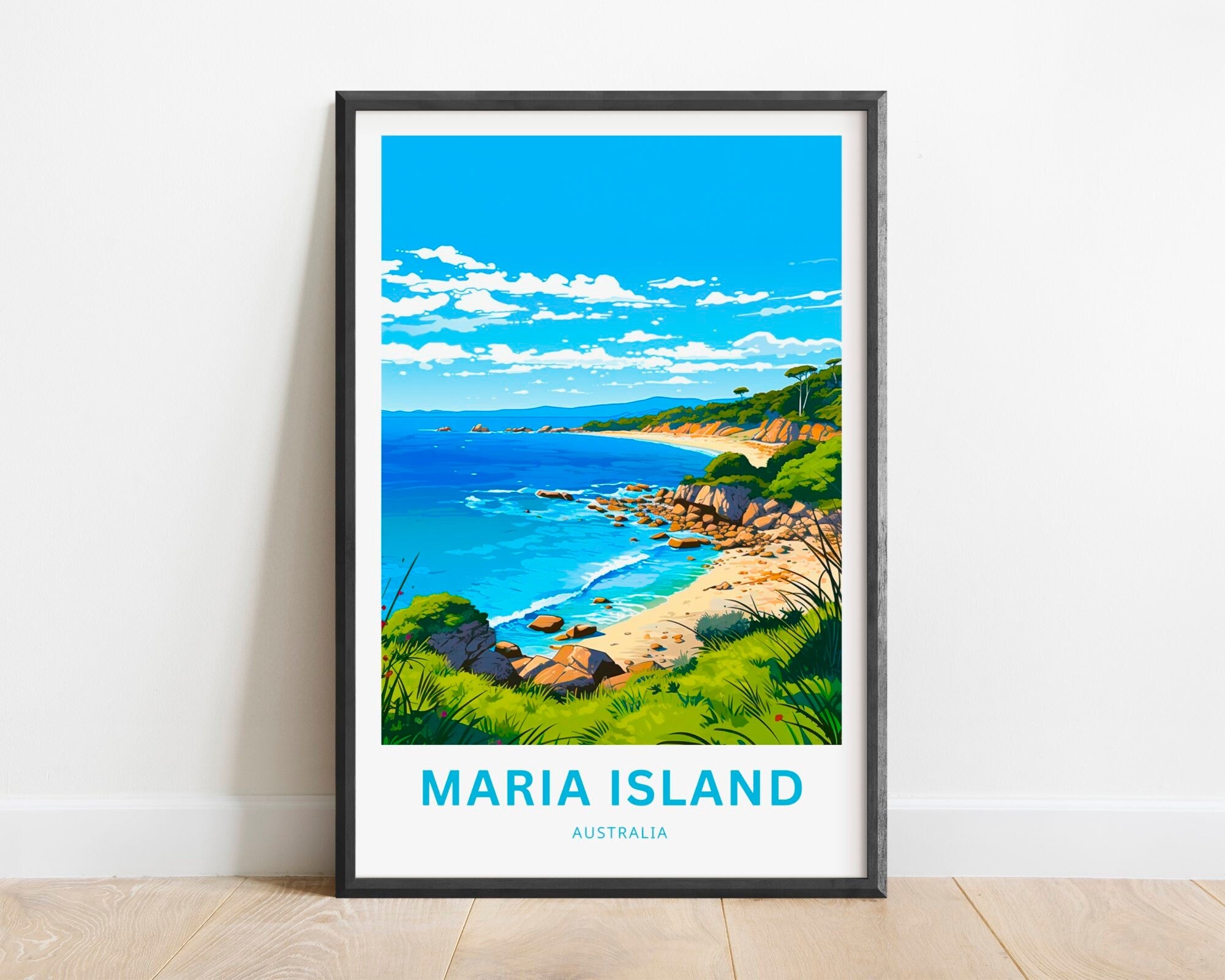 Maria Island Travel Poster – Travel Treasure Co