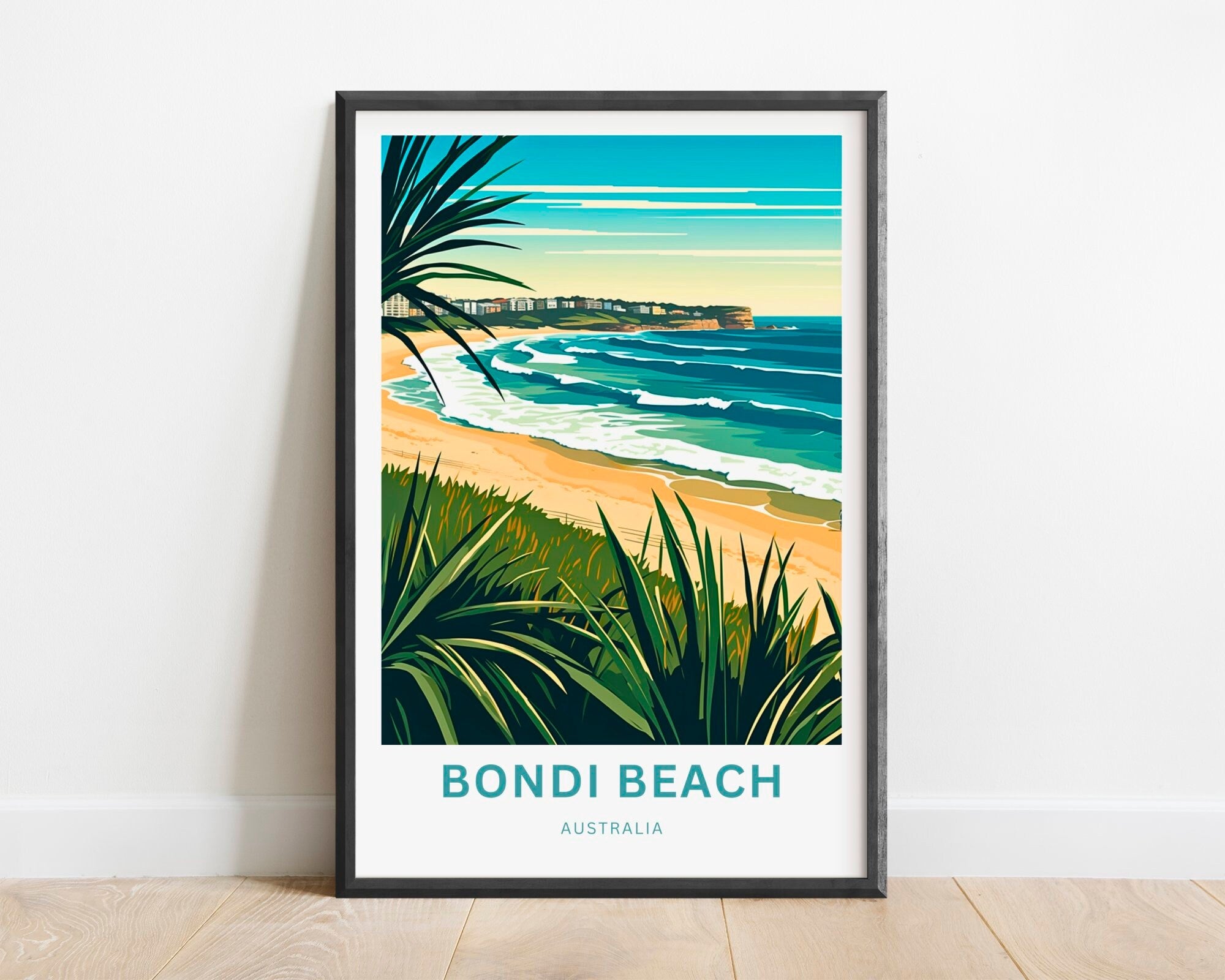 Bondi Beach Travel Poster – Travel Treasure Co