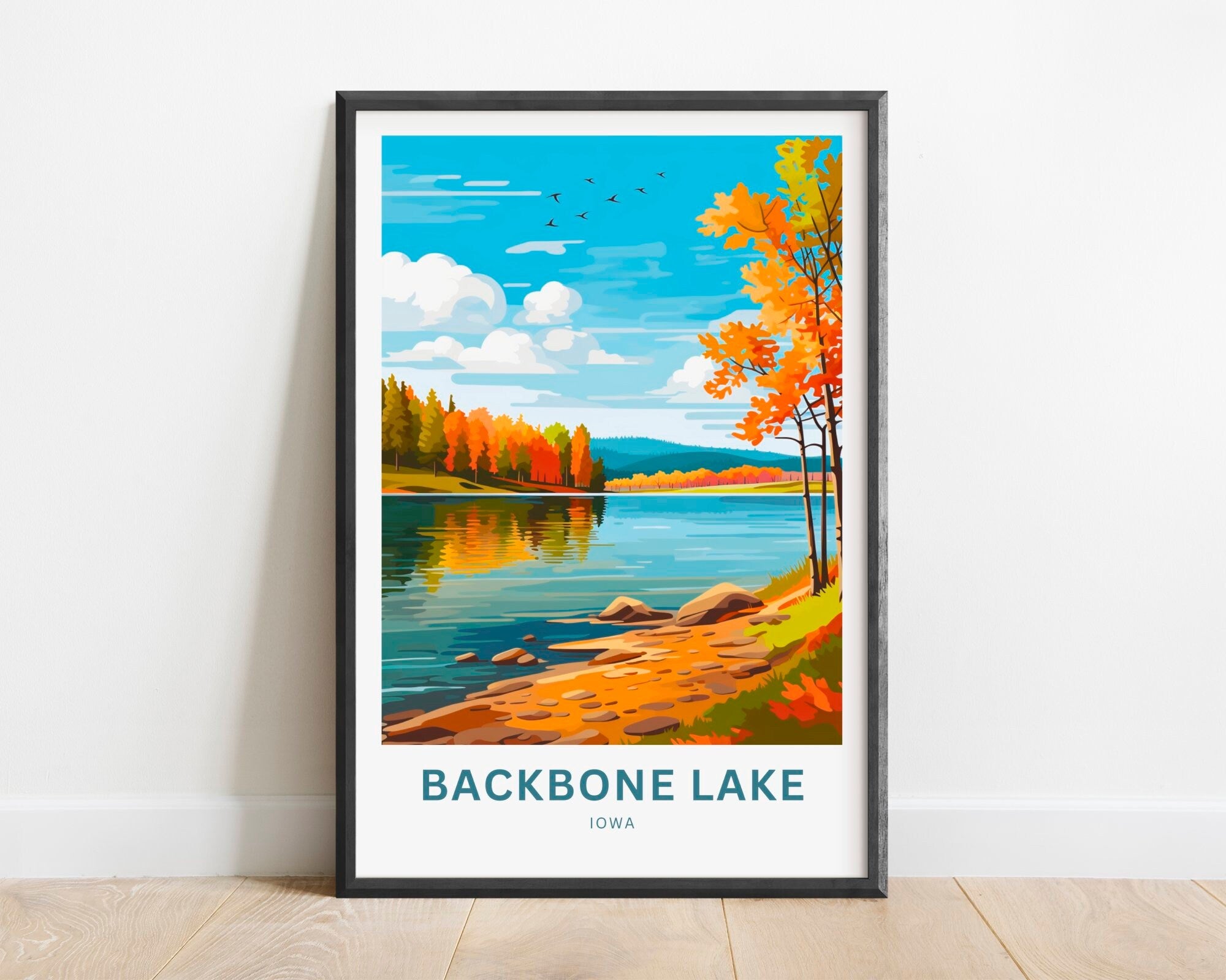 Backbone Lake Travel Poster – Travel Treasure Co