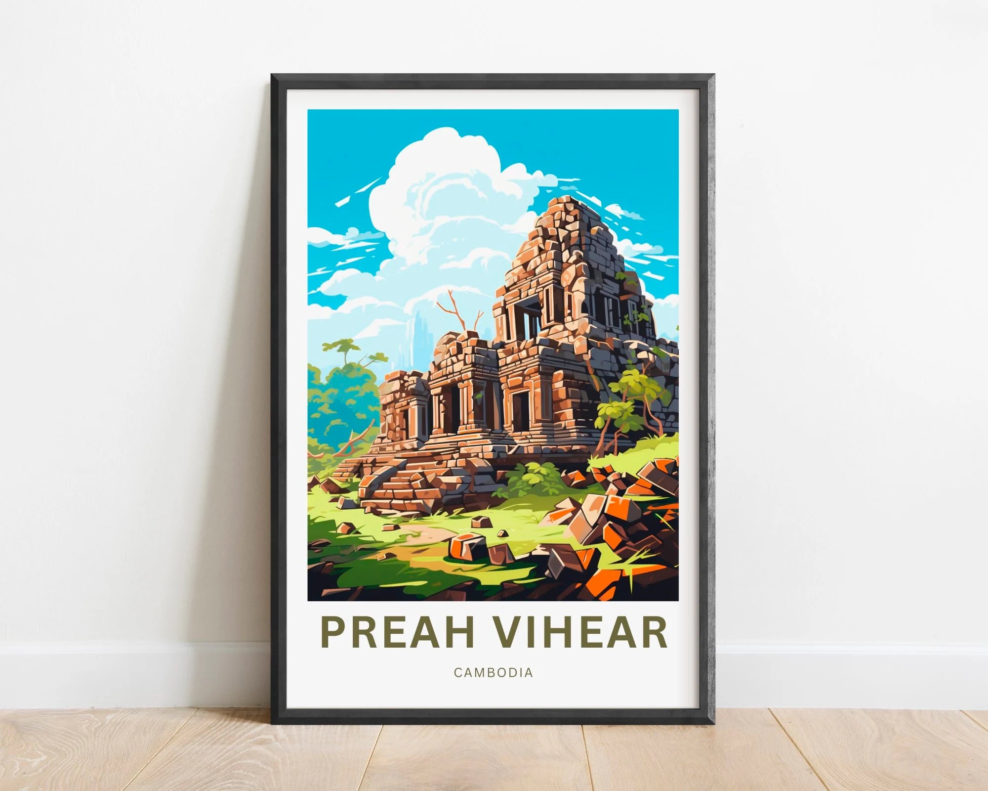 Preah Vihear Travel Poster – Travel Treasure Co