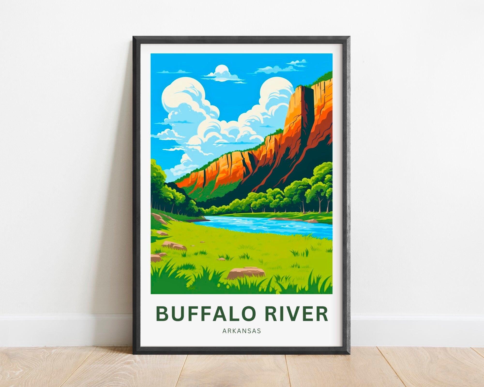 Buffalo River Travel Poster – Travel Treasure Co