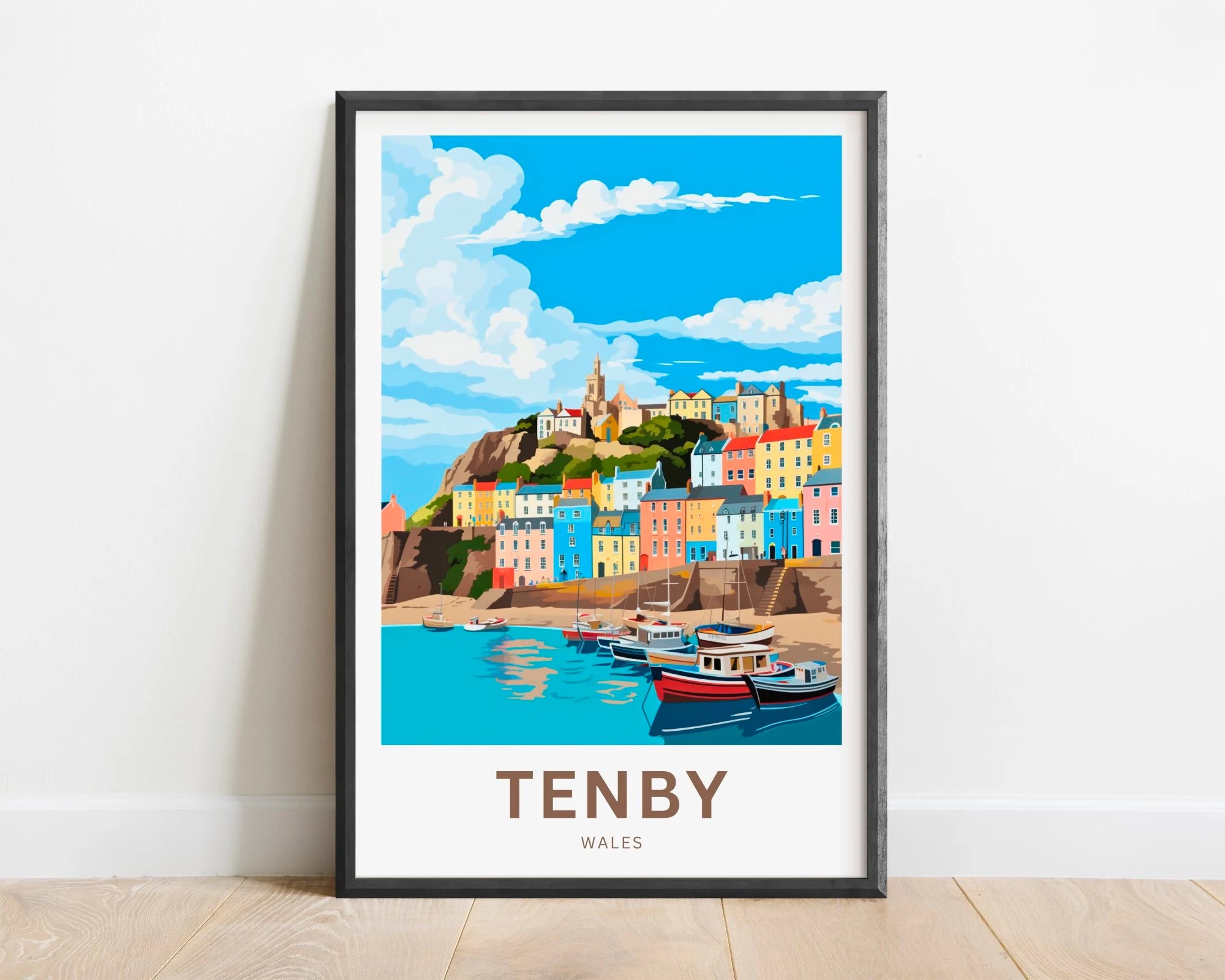 Tenby Travel Poster – Travel Treasure Co