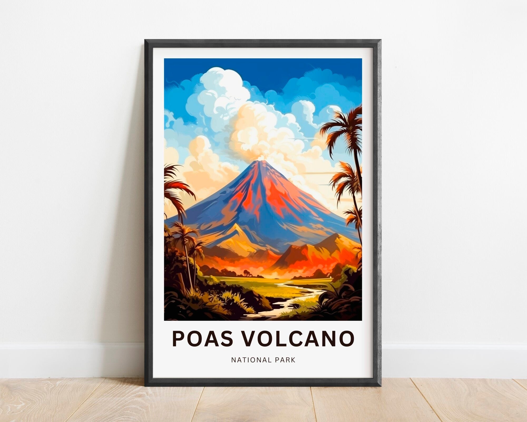 Poas Volcano Travel Poster – Travel Treasure Co