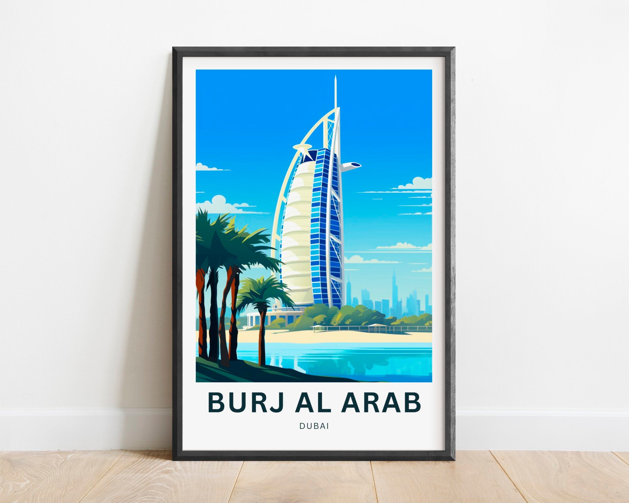 Burj Al Arab Travel Poster – Travel Treasure Co