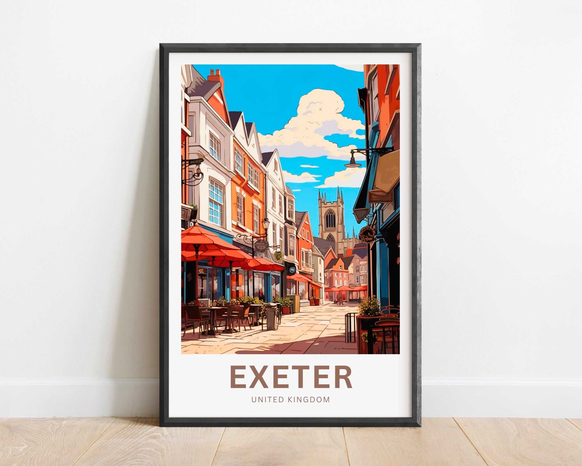 Exeter Travel Poster – Travel Treasure Co