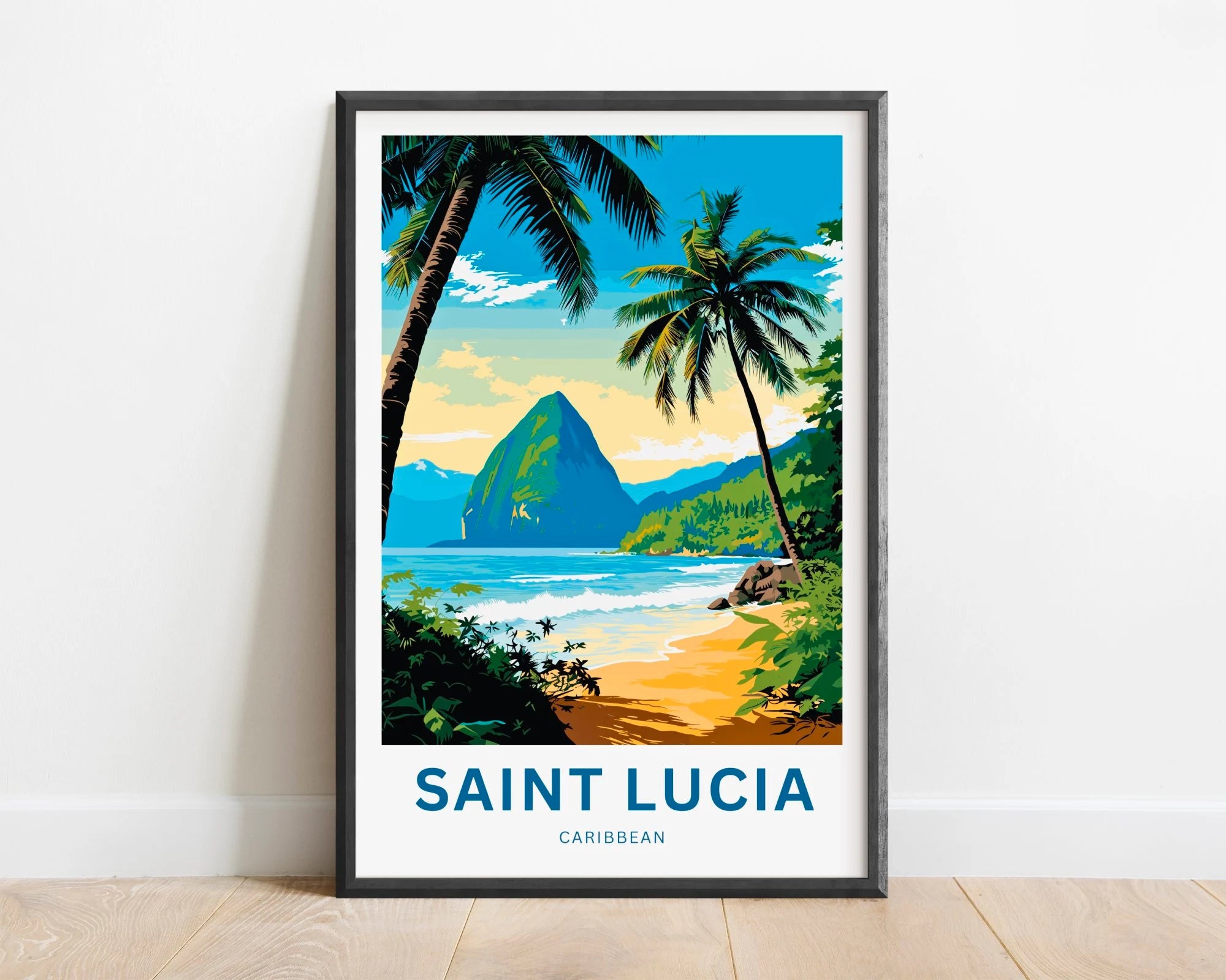 St. Lucia Travel Poster – Travel Treasure Co