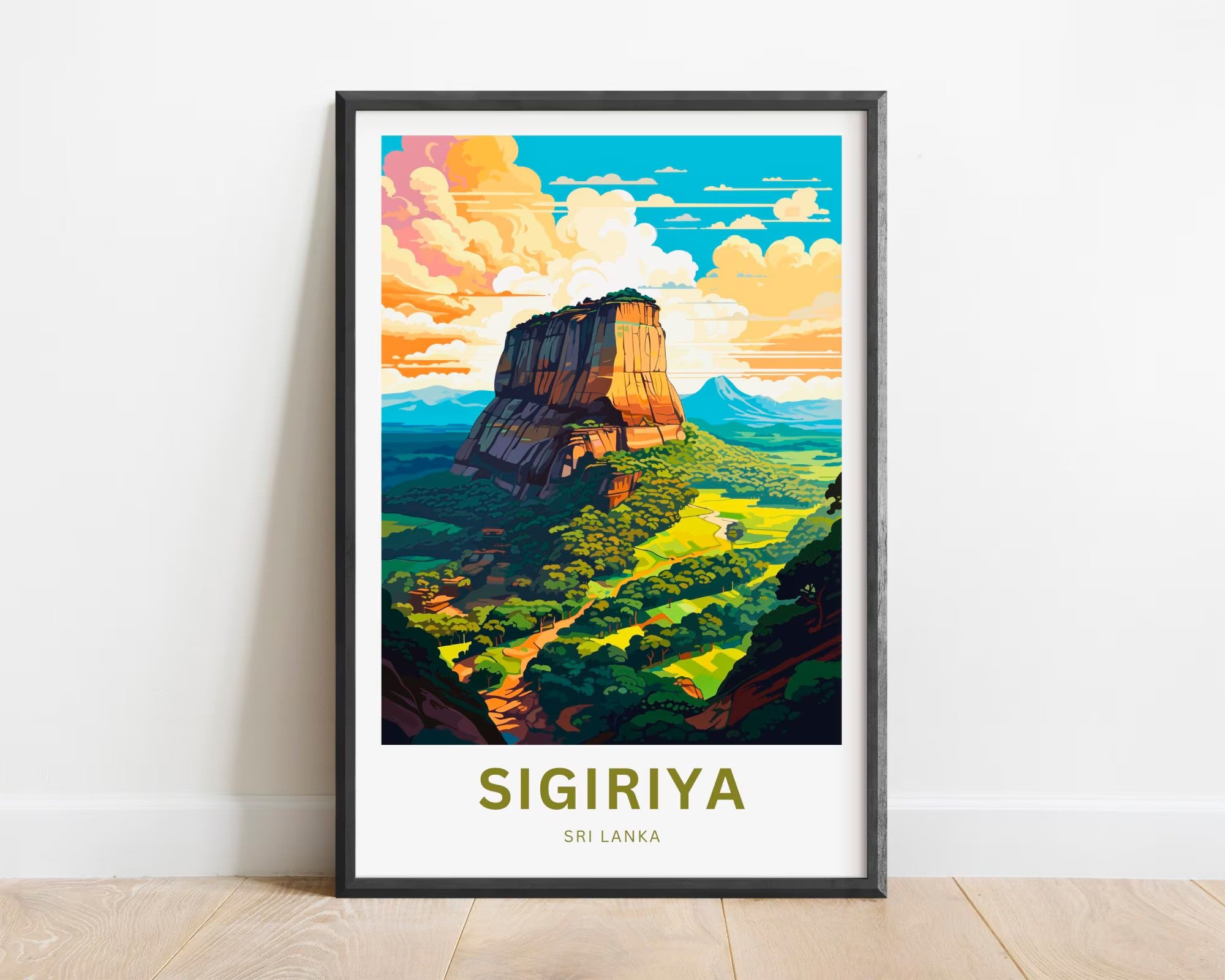 Sigiriya Travel Poster – Travel Treasure Co