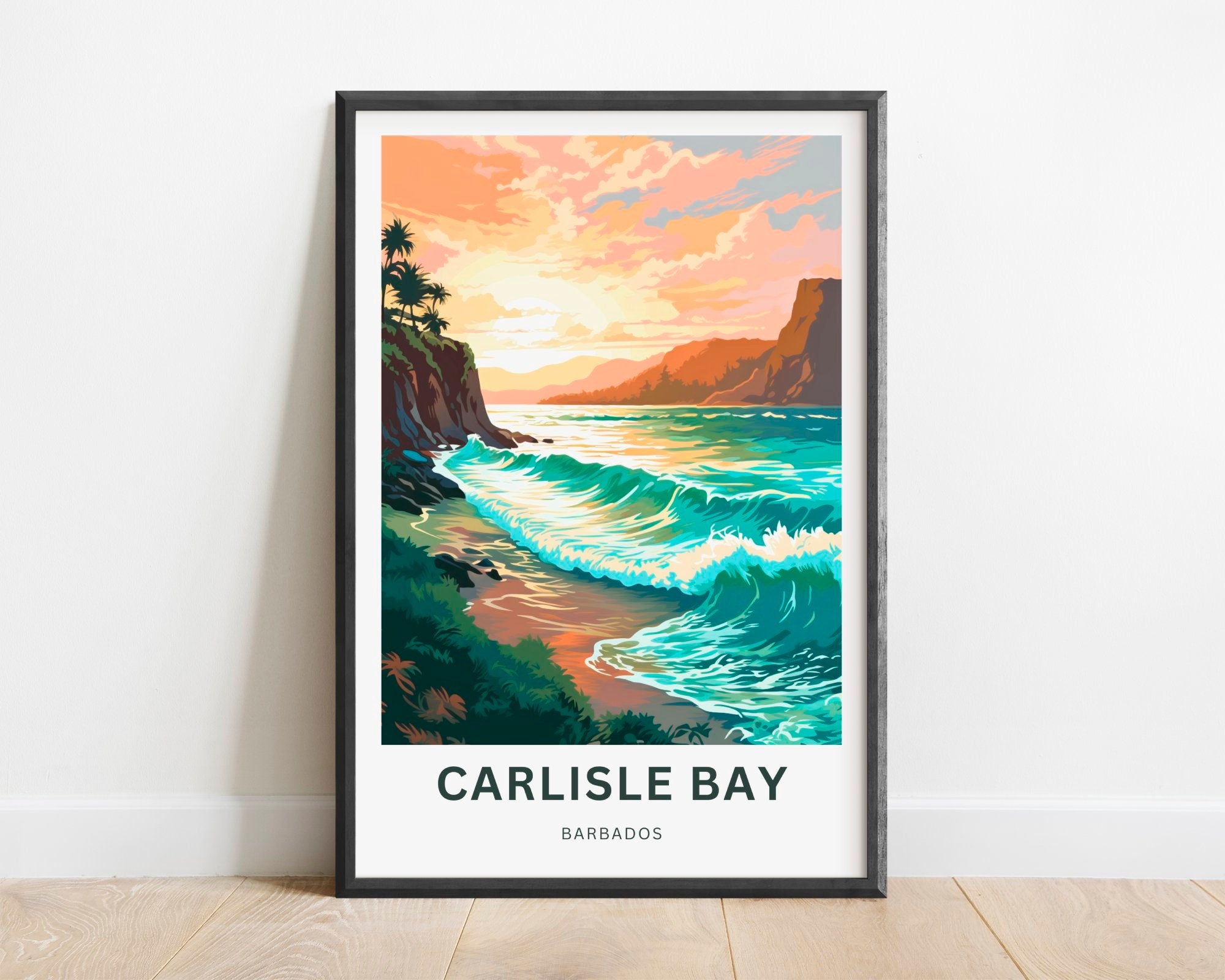 Carlisle Bay Travel Poster – Travel Treasure Co