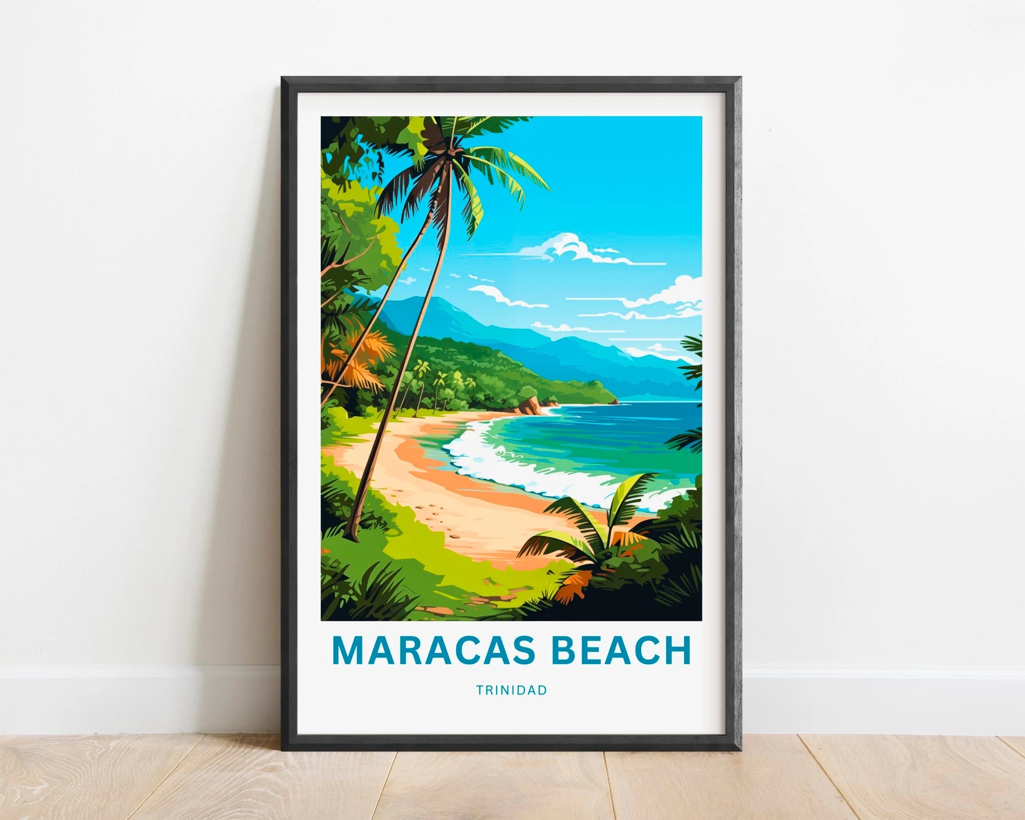 Maracas Beach Travel Poster – Travel Treasure Co