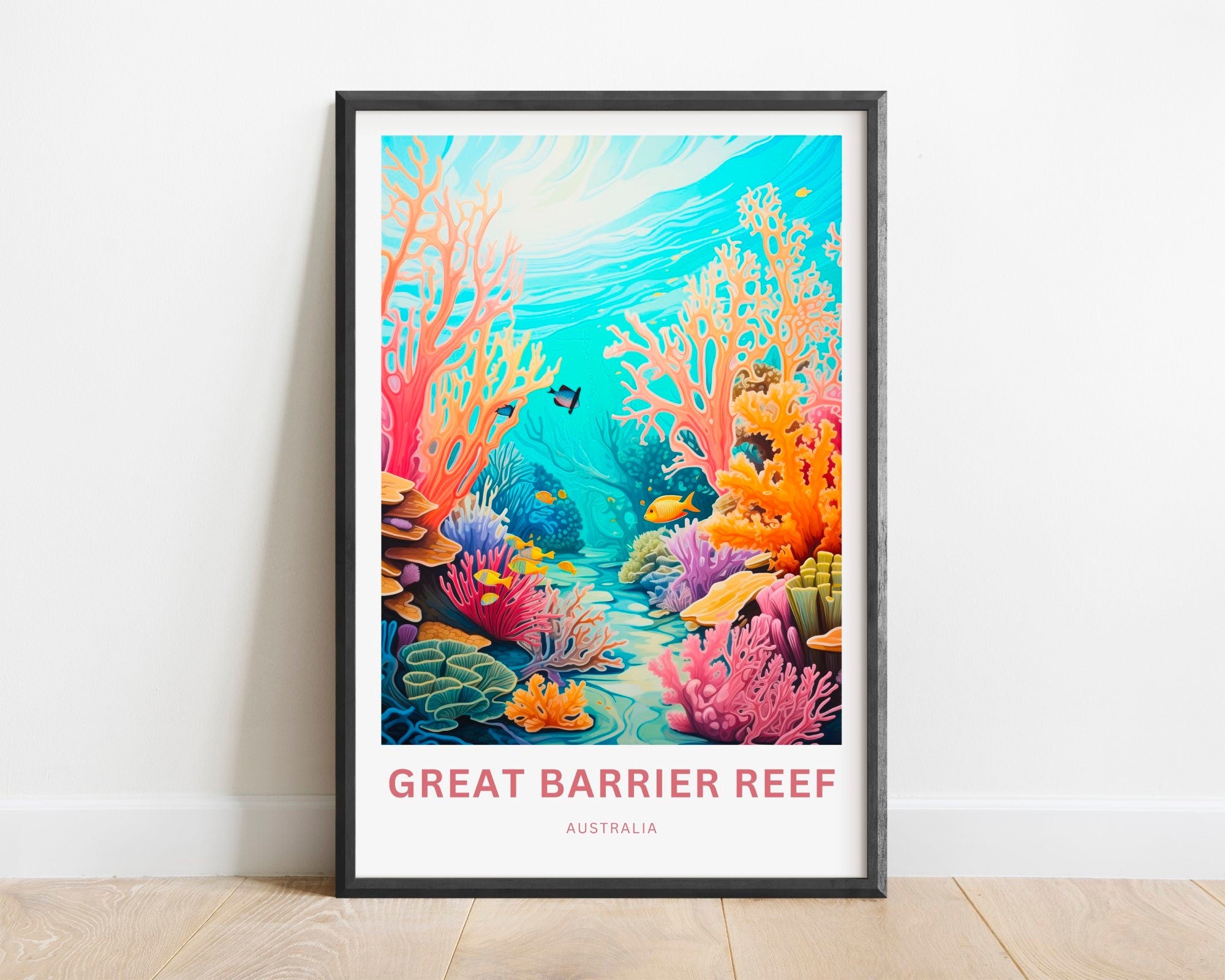 Great Barrier Reef Travel Poster – Travel Treasure Co