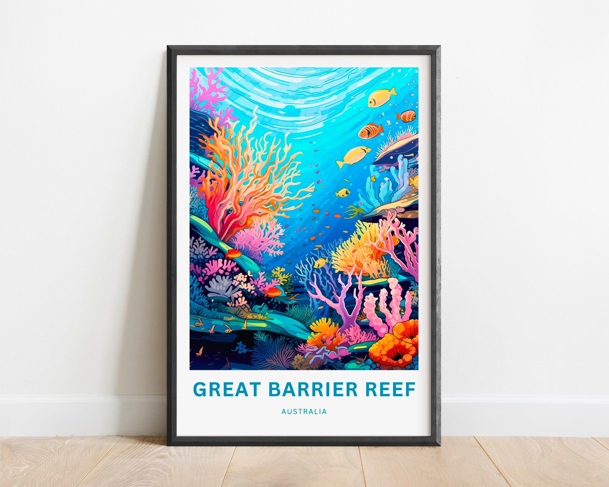 Great Barrier Reef Travel Poster – Travel Treasure Co