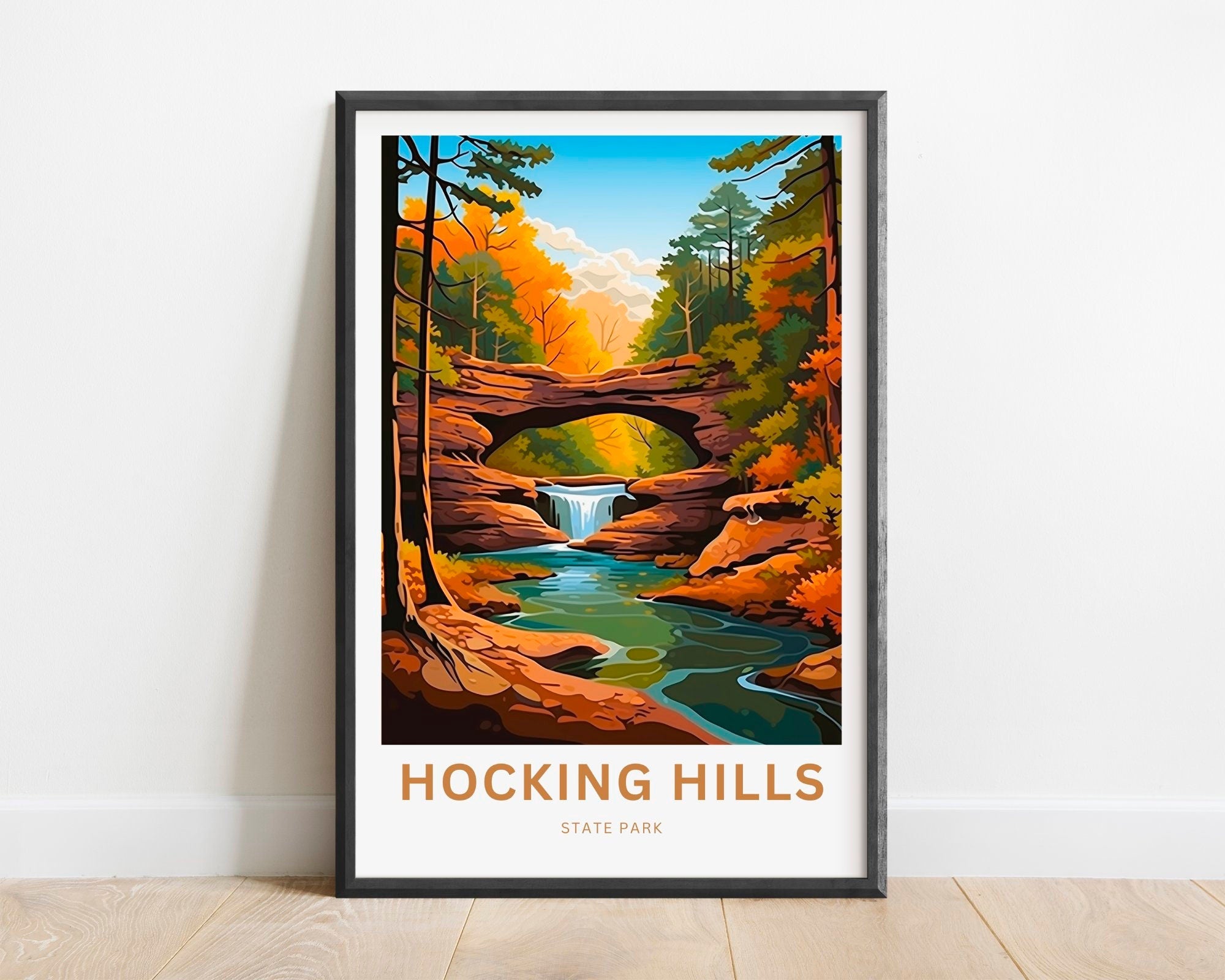 Hocking Hills Travel Poster – Travel Treasure Co