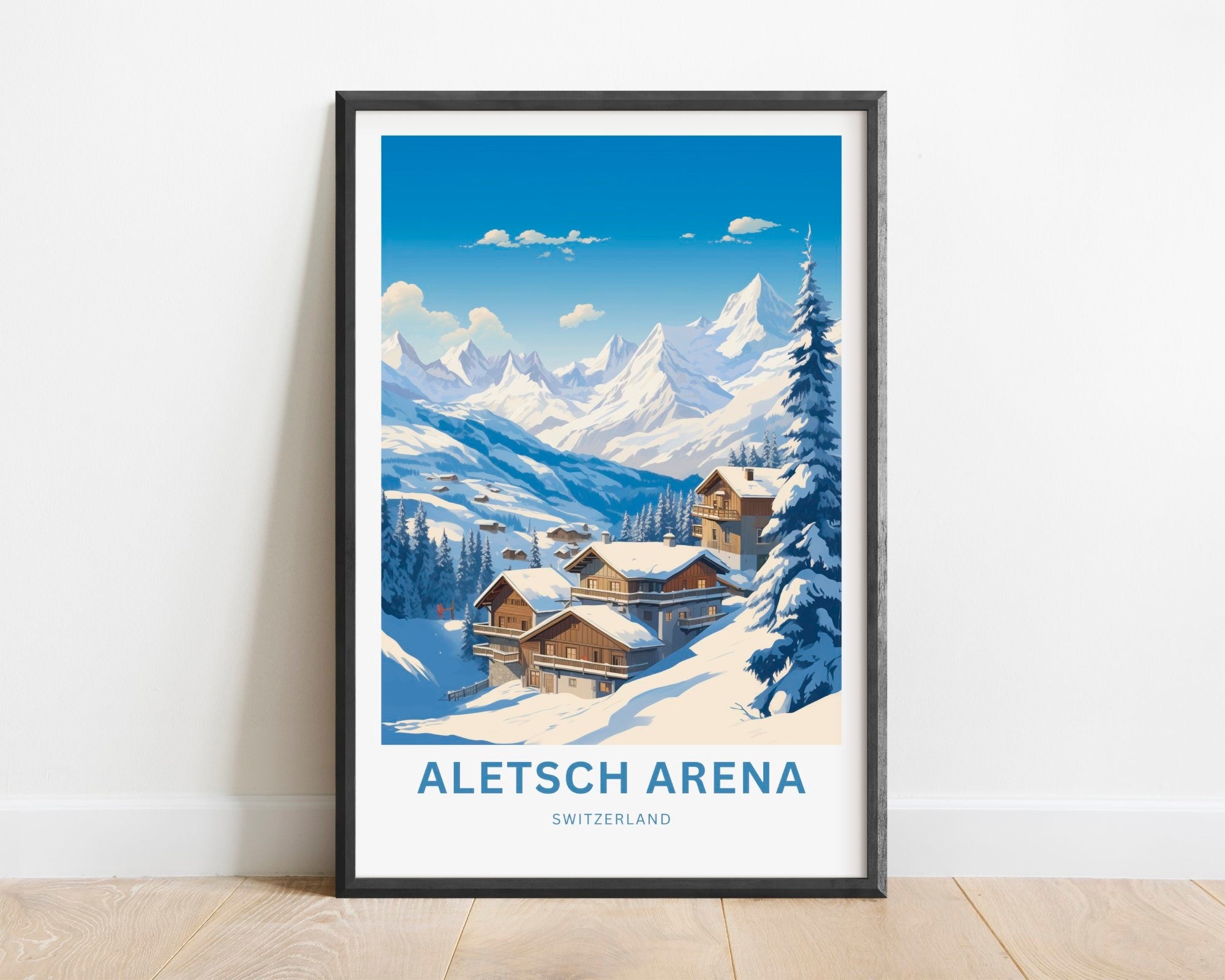 Aletsch Arena Travel Poster – Travel Treasure Co