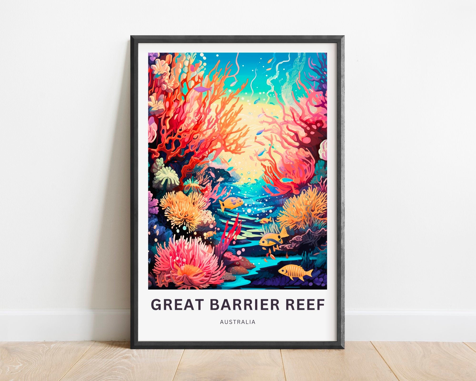 Great Barrier Reef Travel Poster – Travel Treasure Co