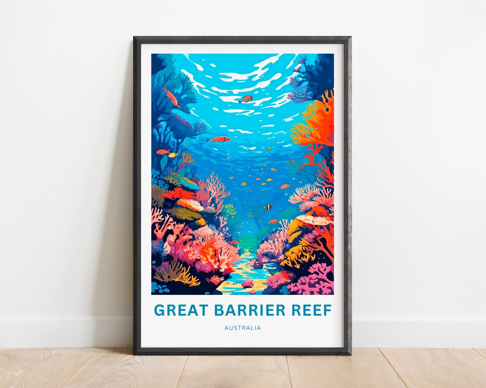 Great Barrier Reef Travel Poster – Travel Treasure Co