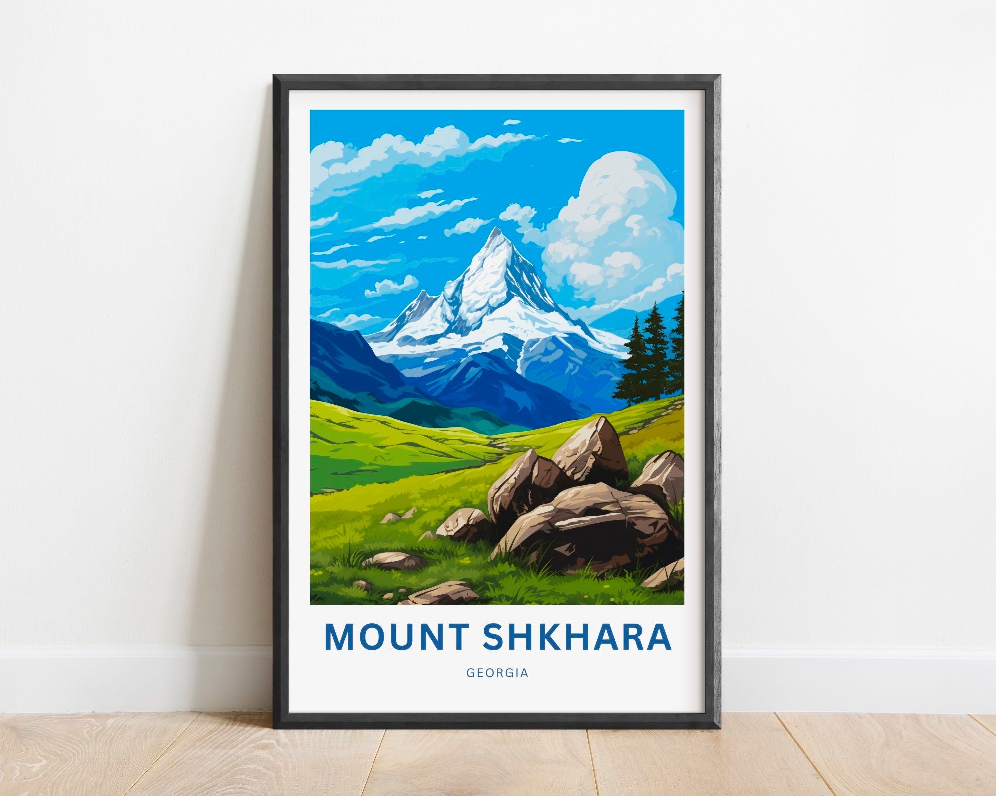 Mount Shkhara Travel Poster – Travel Treasure Co