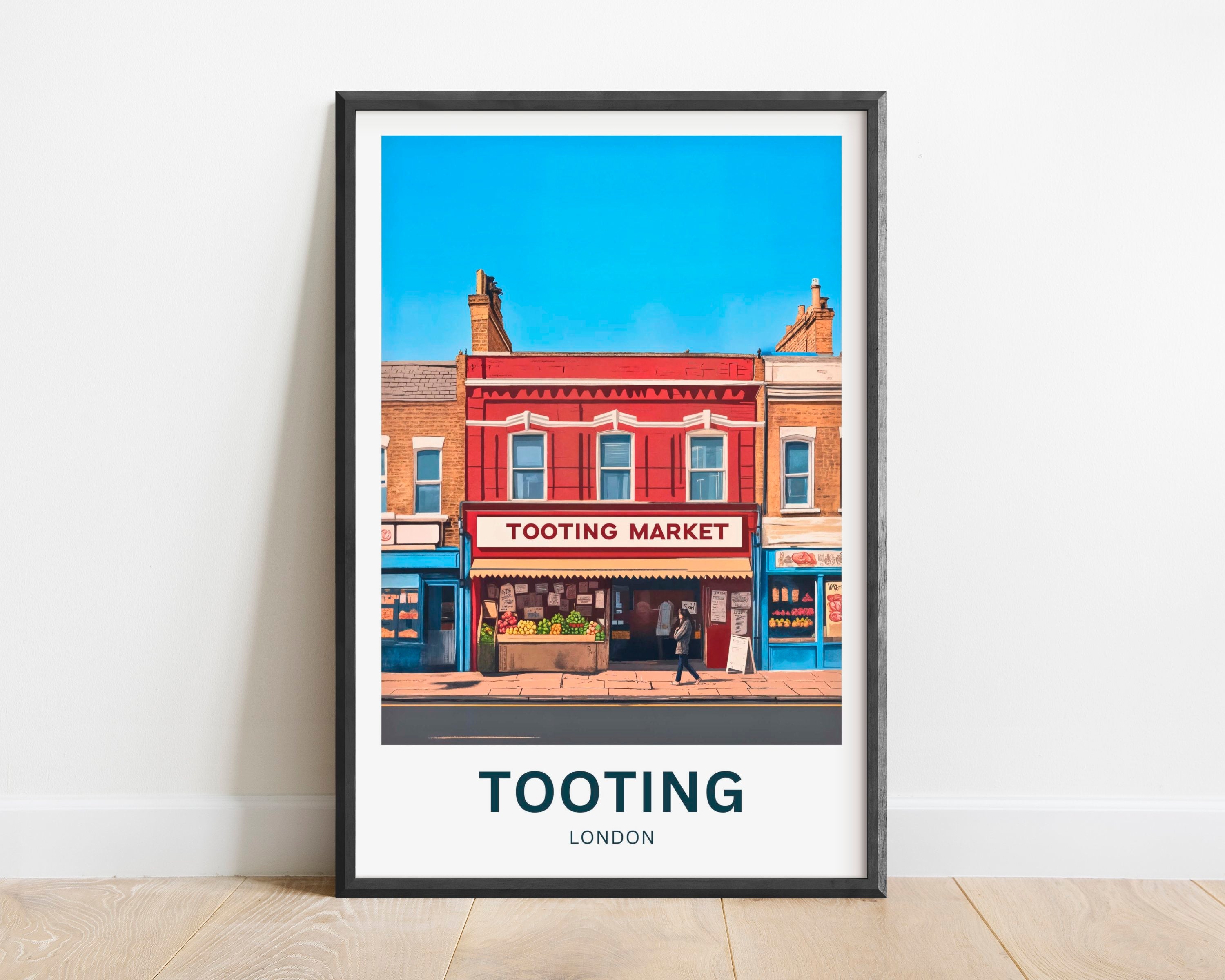 Tooting Travel Poster - Iconic Market in South London – Travel Treasure Co